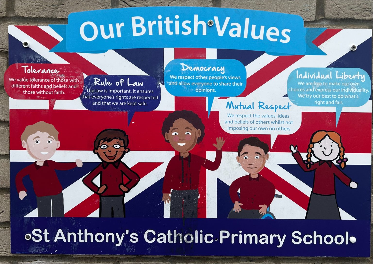 British Values | St Anthony's Catholic Primary & Nursery School